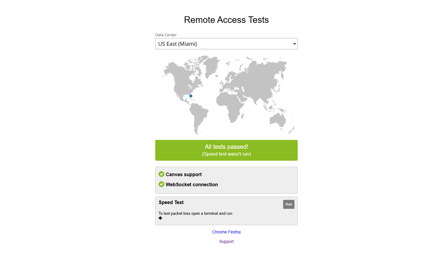 Running a Connectivity Test – CloudShare Help Center