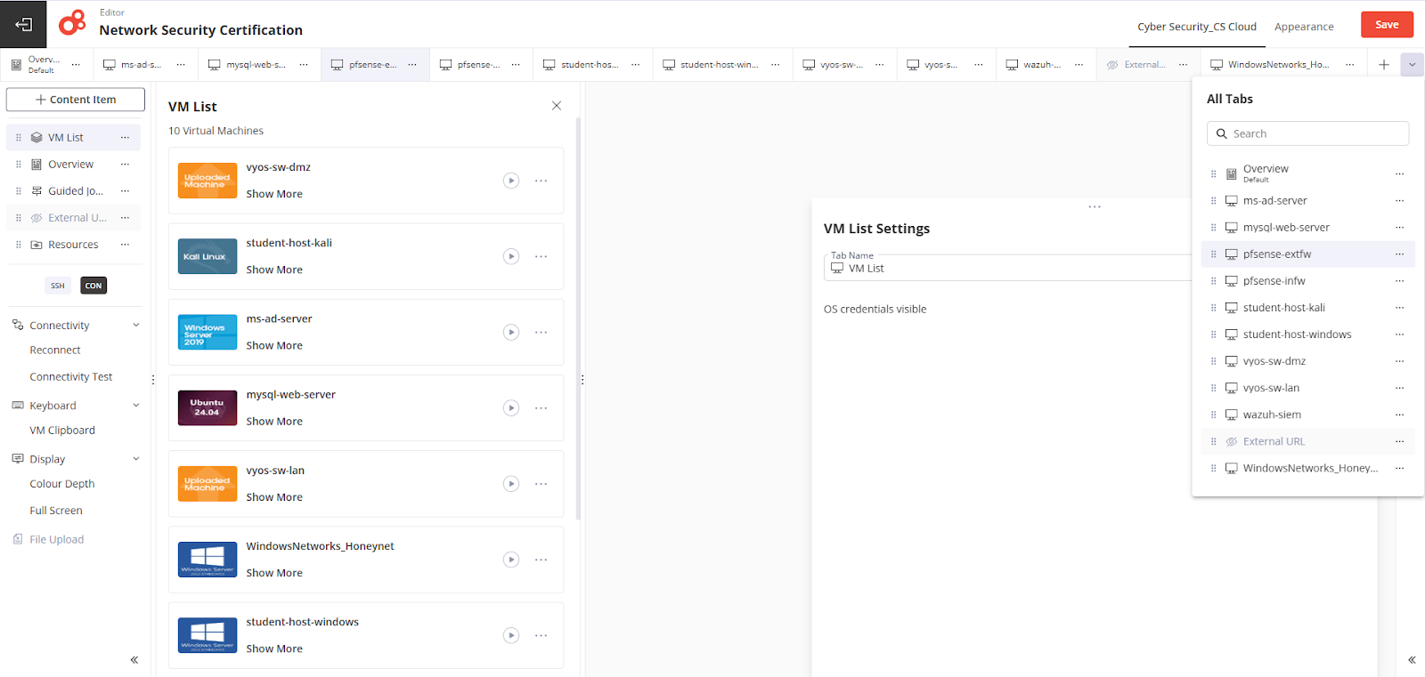 Managing Tabs – CloudShare Help Center