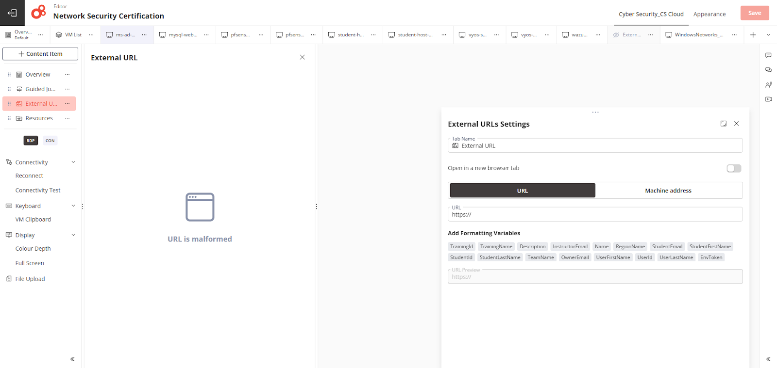 External URL – CloudShare Help Center