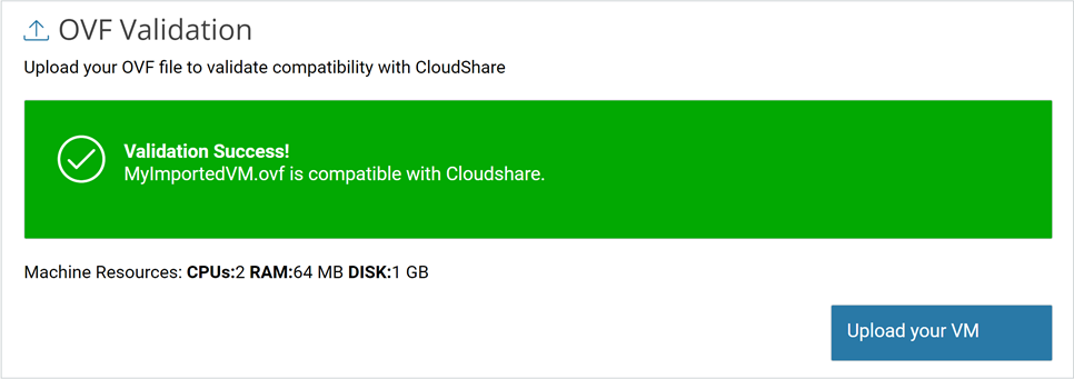 Importing VMs with the Wizard – CloudShare Help Center