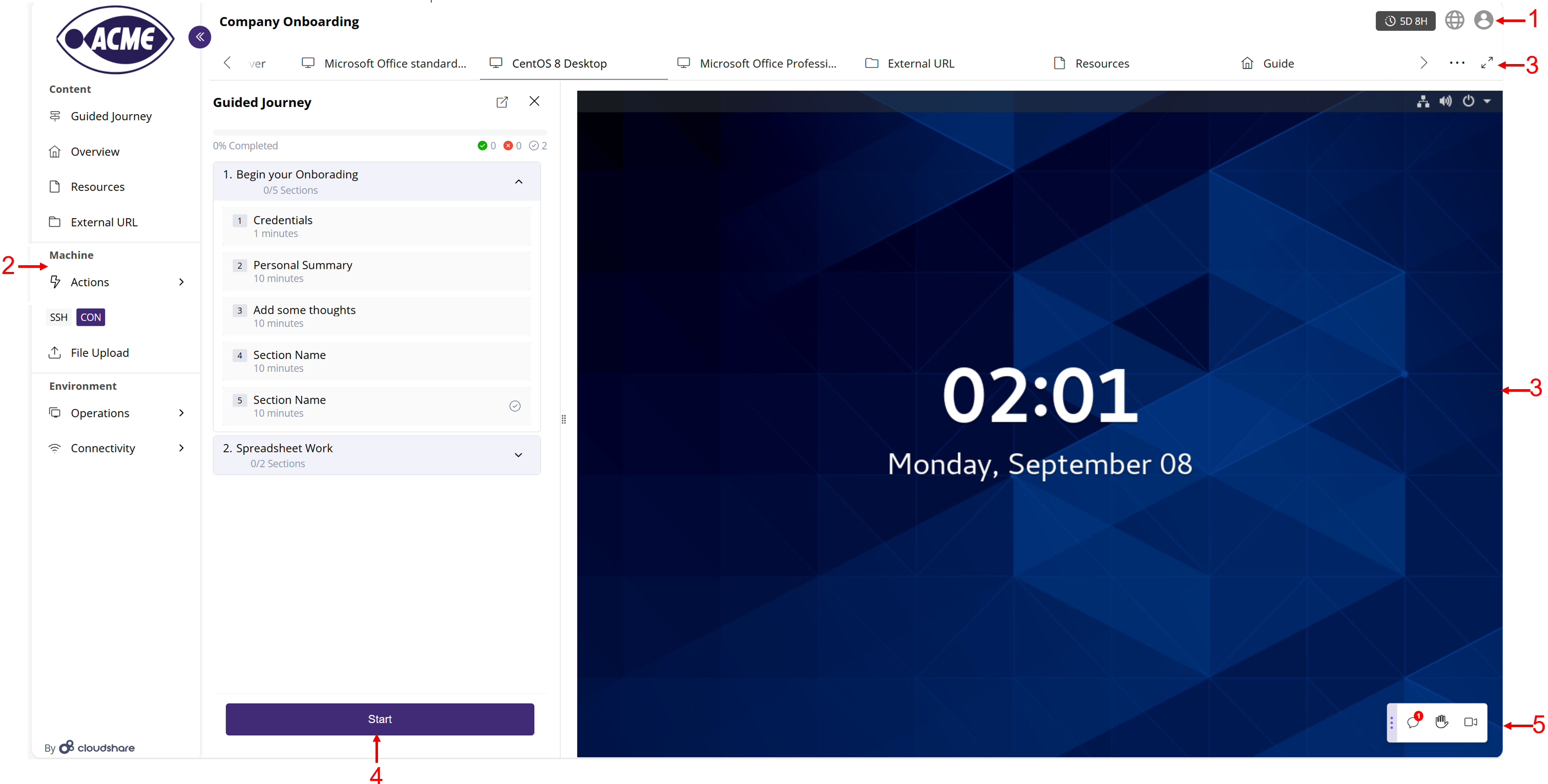 Participants Viewer Layout and Functionality – CloudShare Help Center