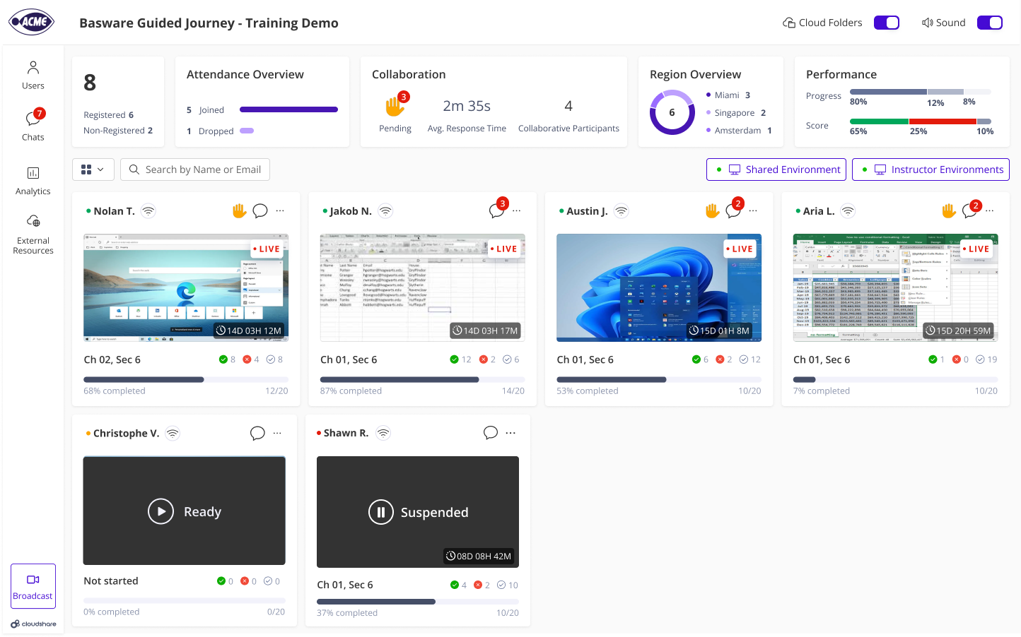 Accessing the Instructor Console – CloudShare Help Center