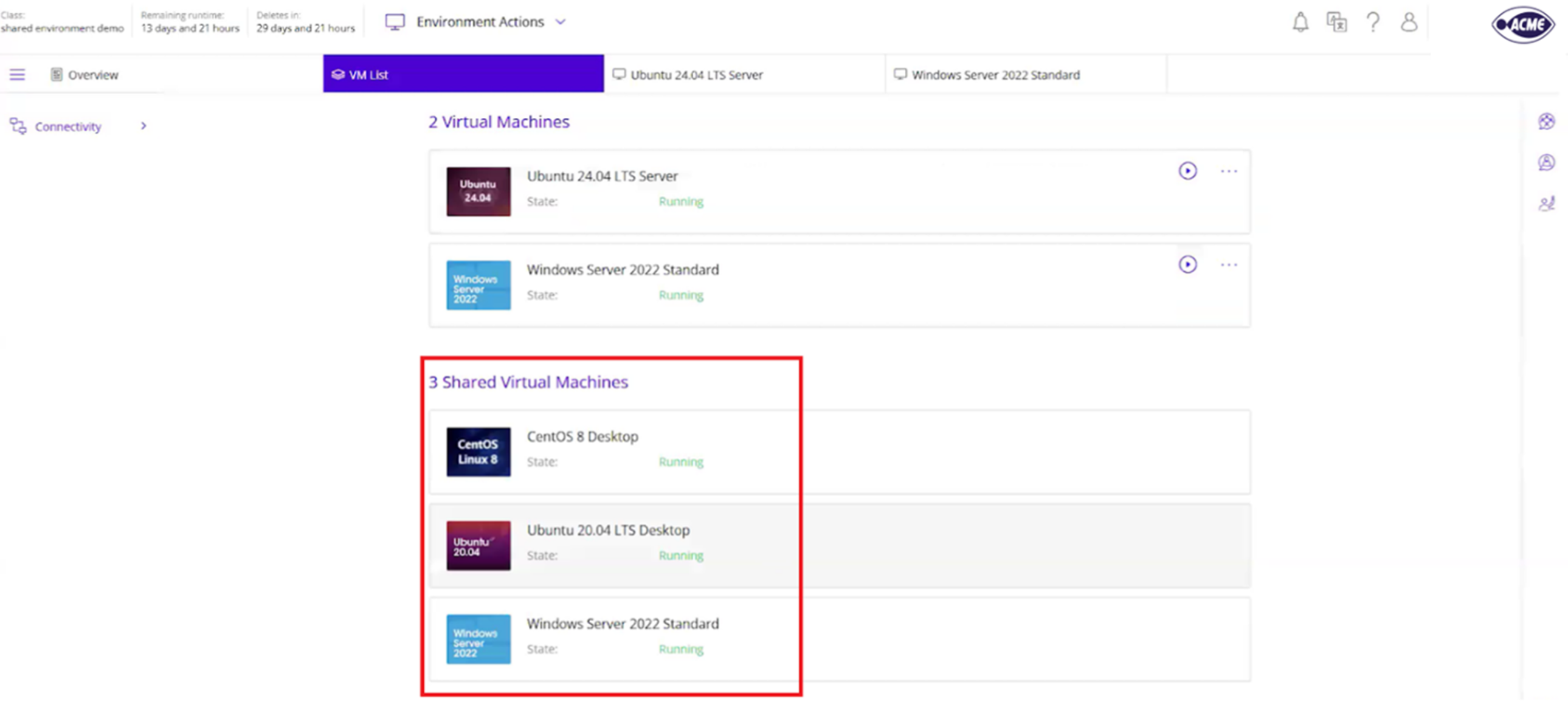 Shared Environments – CloudShare Help Center