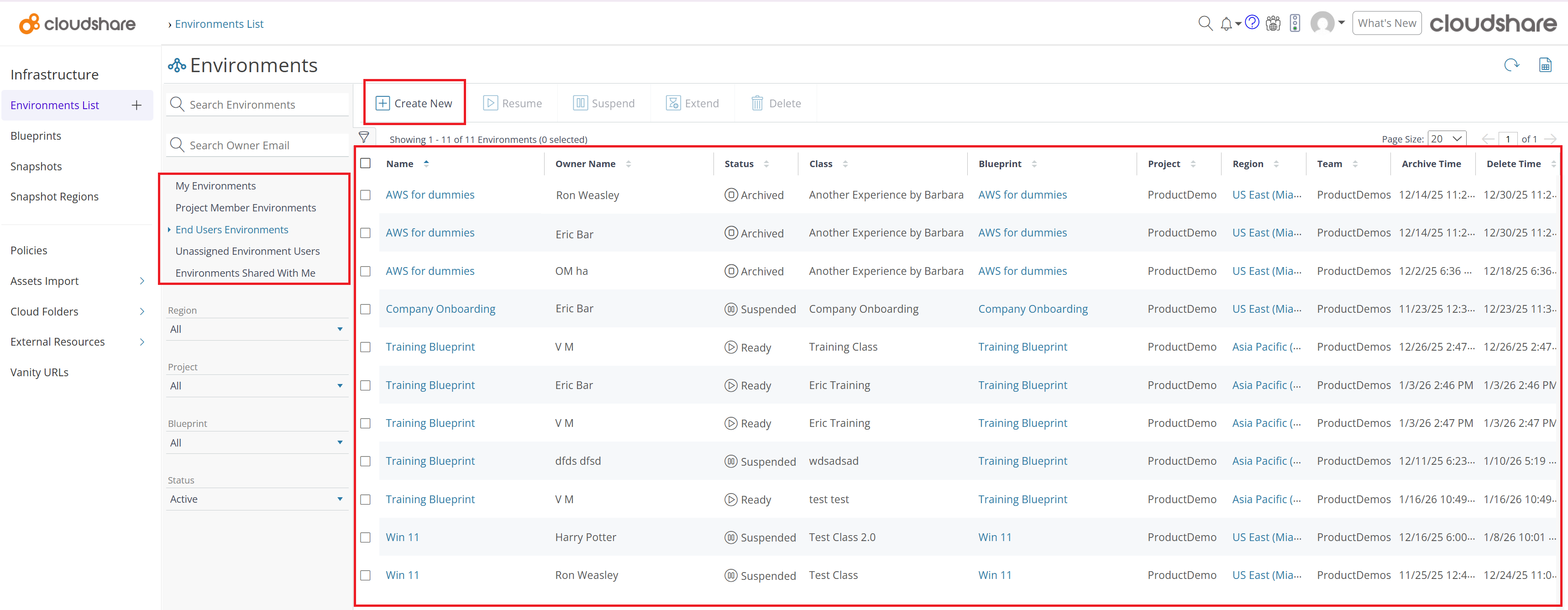 Creating the First Environment – CloudShare Help Center